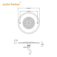 China Pool Submersible LED Lights IP68 Fully Sealed Waterproof Single Color DIA160*H7.5mm With CE Certification for sale