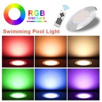 China Pool Submersible LED Lights IP68 Fully Sealed Waterproof Single Color DIA160*H7.5mm With CE Certification for sale