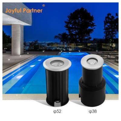 China Swimming Pool Underwater Light Recessed Type 1W 2W DIA 42mm For Pool Pond Decoration for sale