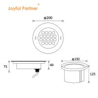 China Led Pool Lights Under Water RGBW IP68 SS316 DIA200mm Waterproof CE ROHS IP68 Multi Color DC24V for sale