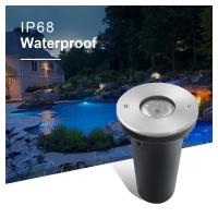 China 3W RGB3in1 LED IP68 Stainless Steel Pool Lights 316 DC24V 12V Single Color With Asymmetrical Lens for sale