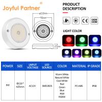 China Underwater Swimming Pool Led Lights RGB Color Changing AC12V SMD2835 DIA110MM for sale