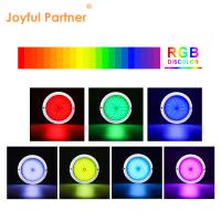 China LED Swimming Pool Light RGB AC12V Voltage 100% Resin Filled RGB ABS Body Warm White Factory Customized for sale