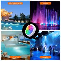 China LED Swimming Pool Light ABS Body Cold White Color IP68 Surface Mounted DIA180MM 10Pcs/CTN for sale