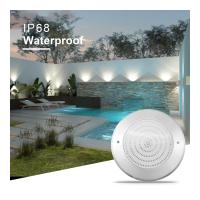 China LED Pool Light Ultra Slim Resin Filled DIA230MM AC/DC12V PC Transparent Cover Suport Customization for sale