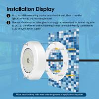China AC12V Submersible Underwater IP68 RGB Switch Control 15W Resin Filled Surface Mounted for sale