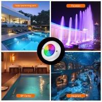 China AC12V Submersible Underwater IP68 RGB Switch Control 15W Resin Filled Surface Mounted for sale
