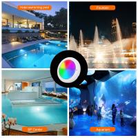 China Waterproof Swimming Pool Light Wall Mounted RGB AC12V Diameter 230mm Thickness ABS Material 42W for sale