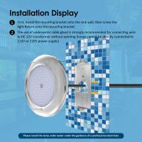China LED Pool Lights IP68 12VAC SMD LED Stainless Steel Material DIA260MM for Swim Pools for sale
