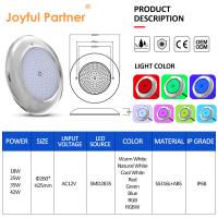 China LED PAR56 Pool Light 18W 35W IP68 Waterproof AC12V Stainless Steel For Outdoor Pools for sale