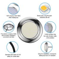 China LED PAR56 Pool Light 18W 35W IP68 Waterproof AC12V Stainless Steel For Outdoor Pools for sale