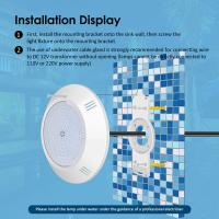 China Swimming Pool Lighting 25W High Quality Resin Filled 12V IP68 Warm White For Pool for sale