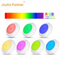 China Underwater Pool Light Epoxy Resin Filled Wall Mounted ABS Housing IP68 AC12V 18W DIA260mm for sale