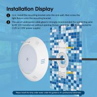 China Wall Mounted Led Pool Light 260*40MM AC12V 42W Remote Control With ABS Housing Modern Style for sale