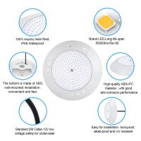 China PAR56 LED Swimming Pool Surface Mounted 18W AC12V RGB For Waterscape Gardens for sale