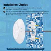 China PAR56 LED Swimming Pool Surface Mounted 18W AC12V RGB For Waterscape Gardens for sale