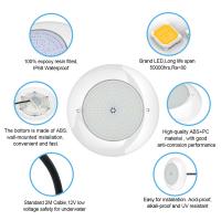 China LED Swimming Lights SMD 2835 AC12V 25W Warm White CE/RoHS/FCC/IP68 Resin Filled for sale