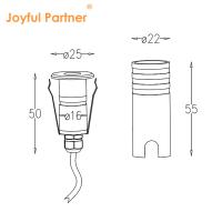China IP67 LED Mini inground light Stainless Steel 316 1W DIA 25MM CREE XPE LED Single Color 3000K for sale