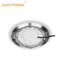 China Underwater Swimming Pool Light AC12V Stainless Steel Color Changing RGB DIA280*35MM for sale
