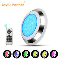 China RGB Underwater LED Swimming Pool Light IP68 DIA280MM Wall Mounted Stainless Steel for sale