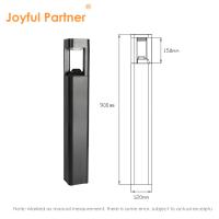 China Landscape Bollards Lighting AC110-265V Powder Coated Aluminum L120*W120*H300MM For Road Decoration for sale