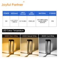 China 8W Garden LED Bollard Light 300MM 600MM 900MM Height Customized Aluminum Material For Walkway for sale