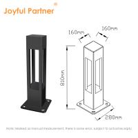 China 10W Landscape Bollard Garden Light Aluminum Material IP65 Waterproof With Square Thickening Base for sale