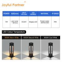China 10W Landscape Bollard Garden Light Aluminum Material IP65 Waterproof With Square Thickening Base for sale