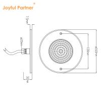 China Swimming Pool Light Underwater DIA160MM DC12V 10W Fully Plastic SMD2835 108pcs for sale