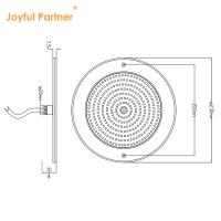 China IP68 Waterproof Light 35W Ultra Slim H7.5mm ABS Material DC12V Wall Mounted for sale
