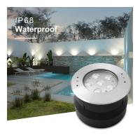 China LED Underwater Light 24Volts 6W 12W Stainless Steel 316 With Cool White With Plastic Mounting Sleeve For Swimming Pond for sale
