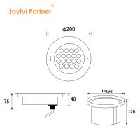 China Underwater Pool Lamp Lighting Waterproof IP68 12V Stainless Steel 18W 36W LED Single Color CE ROHS Certification for sale