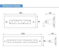 China LED underwater light RGB Color Hot Selling DC24V IP68 Recessed 304 Stainless Steel for sale