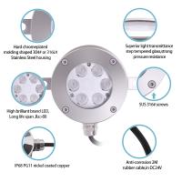 China Joyful Partner LED FOUNTAIN LIGHT IP68 WATERPROOF 316 STAINLESS STEEL DIA115*32MM for sale