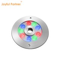 China RGB DMX Underwater LED Fountain Light Joyful Partner Stainless Steel IP68 Waterproof DC24V 18W for sale
