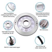China Stainless Steel Submersible LED Fountain Light IP68 DC24V CE Certificated With 2 Years Warranty for sale
