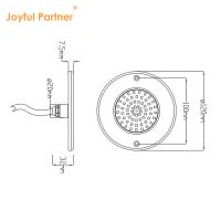 China Underwater LED Swimming Pool Lights IP68 Waterproof RGB Remote Control ABS Material ​Ultra Thin Type for sale