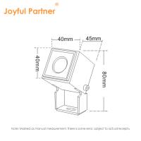China 1W Garden Spot Lights Input Voltage DC12V Die-casting Aluminium Body Black Finished Color Warm White for sale