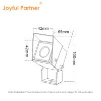 China Joyful Partner Adjustable Floodlight 1W LED Single Color 3000K Powder Coating Finish From China Factory for sale