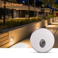 China Mini LED Stair Lights Aluminum Hosing SMD DIA80MM 1W 2W With Install Accessory for sale