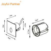 China Round LED Stair Light 1W 2W Casting Aluminum Housing Wall Mounted For Outdoor Corridor for sale