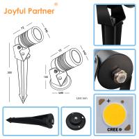 China Joyful Partner Led Garden Spotlights Outdoor 6W COB DC12V/DC24V 3000K Warm White For Garden Walkway for sale