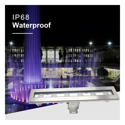 China Linear Underwater Pool Light Hot Selling 316 Stainless Steel IP68 Waterproof 18W RGB3IN1 LED With Tripod for sale