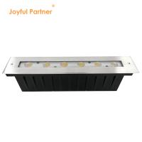 China Buried Underwater Light 316 Stainless Steel Front Cover DC24V 6x3W RGB3IN1 With Plastic Mounting Sleeves for sale