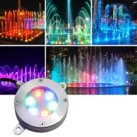 China Led Fountain Ring Light 6W 18W RGB DMX Control LED Color Change IP68 Waterproof With Optional Accessories for sale