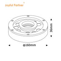 China LED Fountain Lights IP68 Structure Waterproof RGB Color Change External Control 8MM Tempered Glass for sale