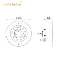 China RGB Color Fountain Led Light Widely Used Nozzle Stainless Steel 316 DC24 Volts With CE Certificate for sale