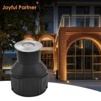China Recessed IP67 Underground Light Low Voltage 1W 3W 3000K Round Square Shape With Stainless Steel Front Cover for sale