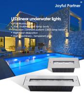 China IP68 Underwater Lighting RGB Color Stainless Steel 316L 6*2W DC24V DMX 512 Controllable For Water Curtains for sale