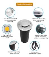 China IP67 LED Walk Over Inground Light 1W 2W 3W One Two Four Ways With Plastic Back Box for sale